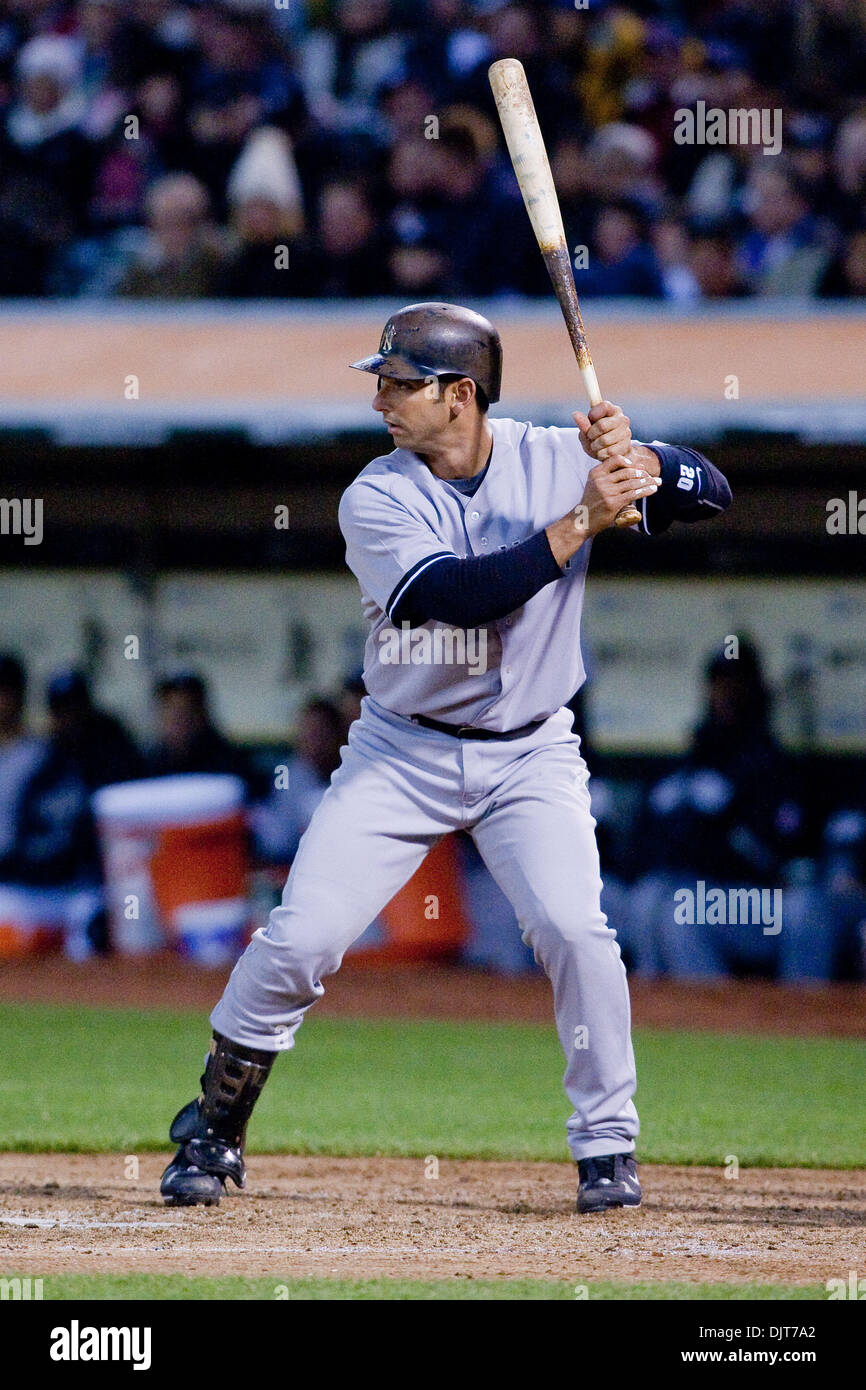 Oakland, Calif. - New York Yankees C Jorge Posada (20) during game ...