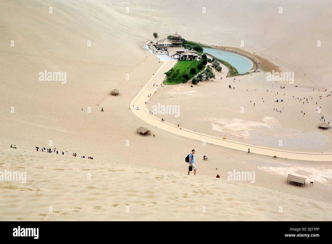 Crescent Lake, Dunhuang, Gansu province, China Stock Photo - Alamy