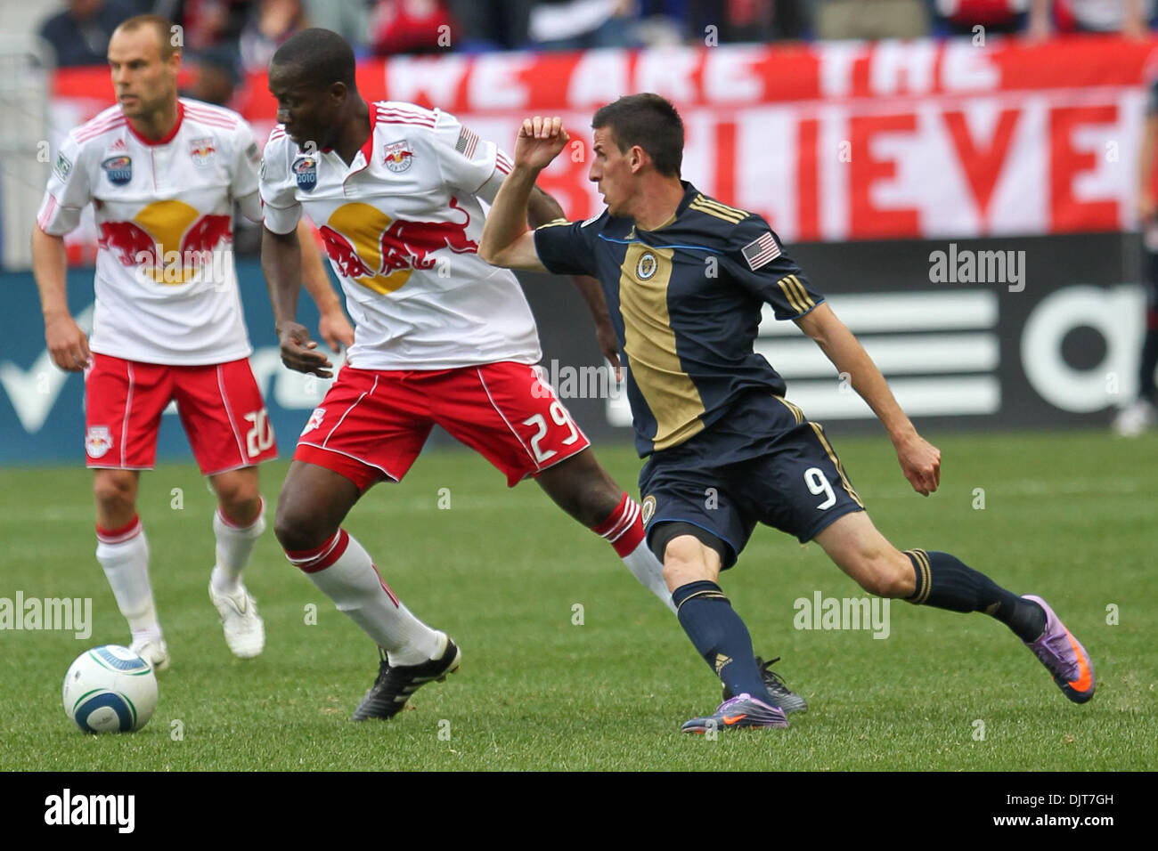 Philadelphia Union Forward Sebastien Le Toux (#9) cant keep pace with ...