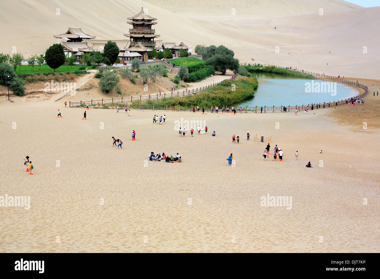 Crescent Lake, Dunhuang, Gansu province, China Stock Photo - Alamy
