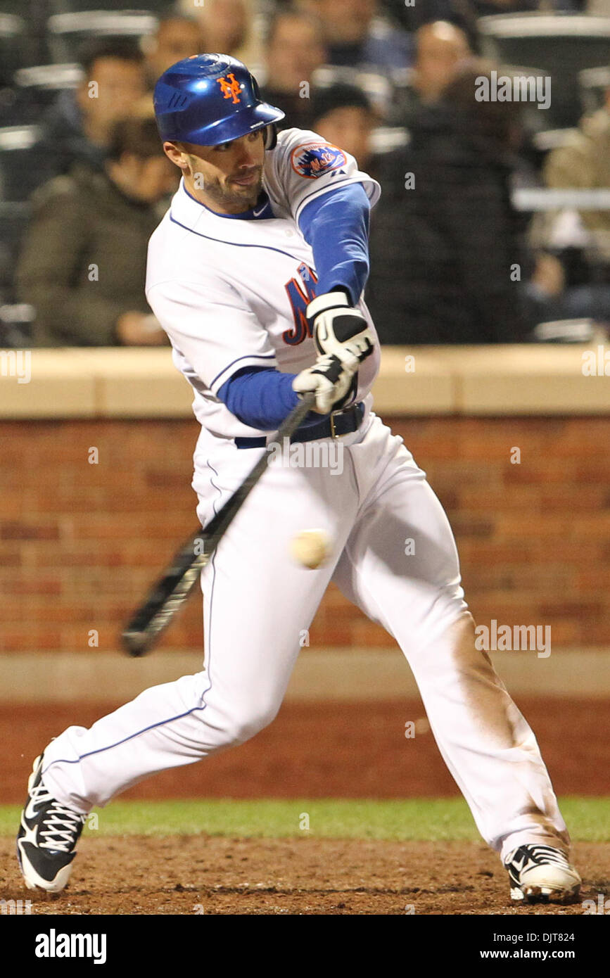 Mets Infielder David Wright (#5) gets a hit in the game played at Citi ...