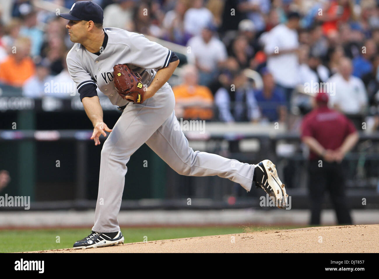 New York Yankees Pitcher Javier Vazquez (#31). Yankees defeated the ...