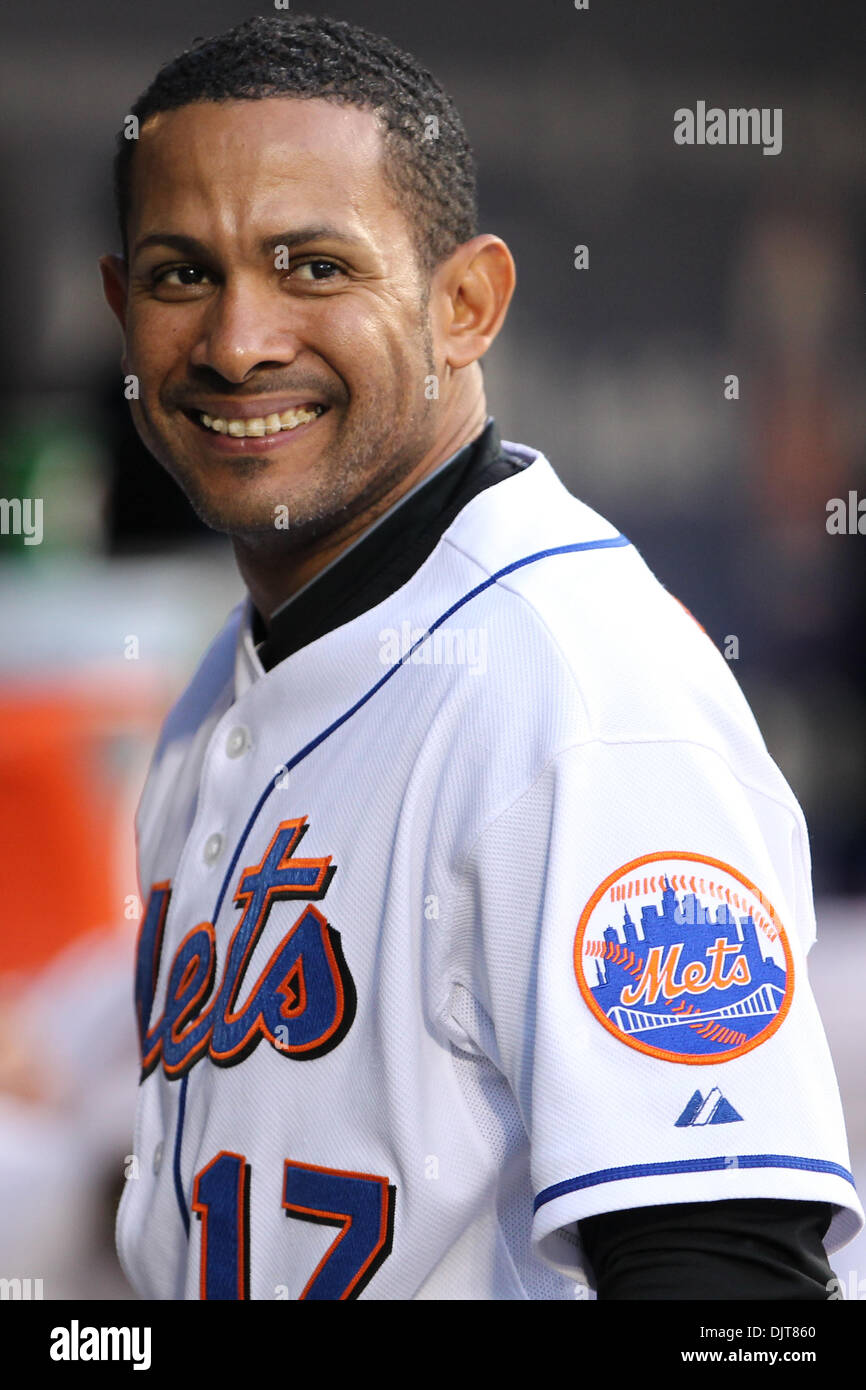 Mets Infielder Fernando Tatis (#17). The Yankees defeated the Mets 2 ...