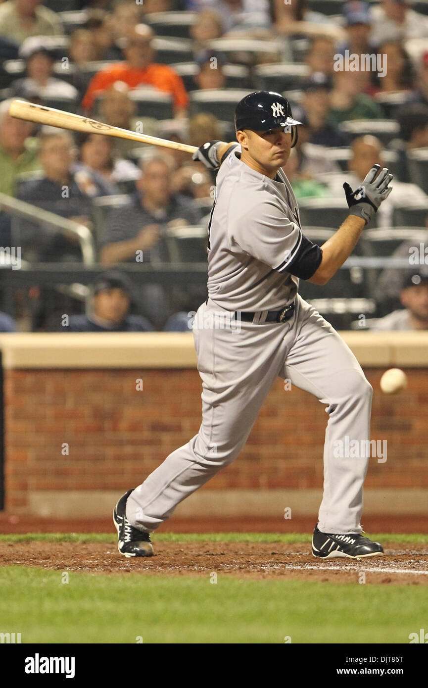 New York Yankees Pitcher Javier Vazquez (#31) swings early. The Yankees ...