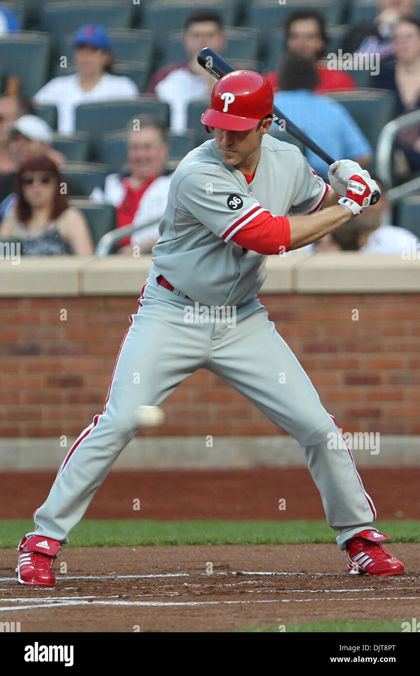 Philadelphia Phillies Infielder Chase Utley (#26) watches the incoming ...