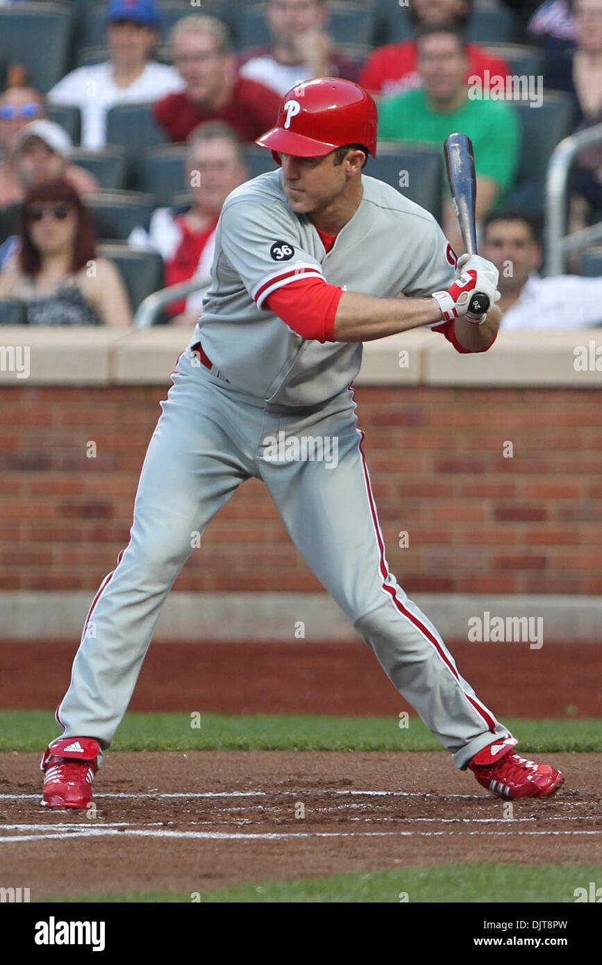 Philadelphia Phillies Infielder Chase Utley (#26) at bat. The Mets ...