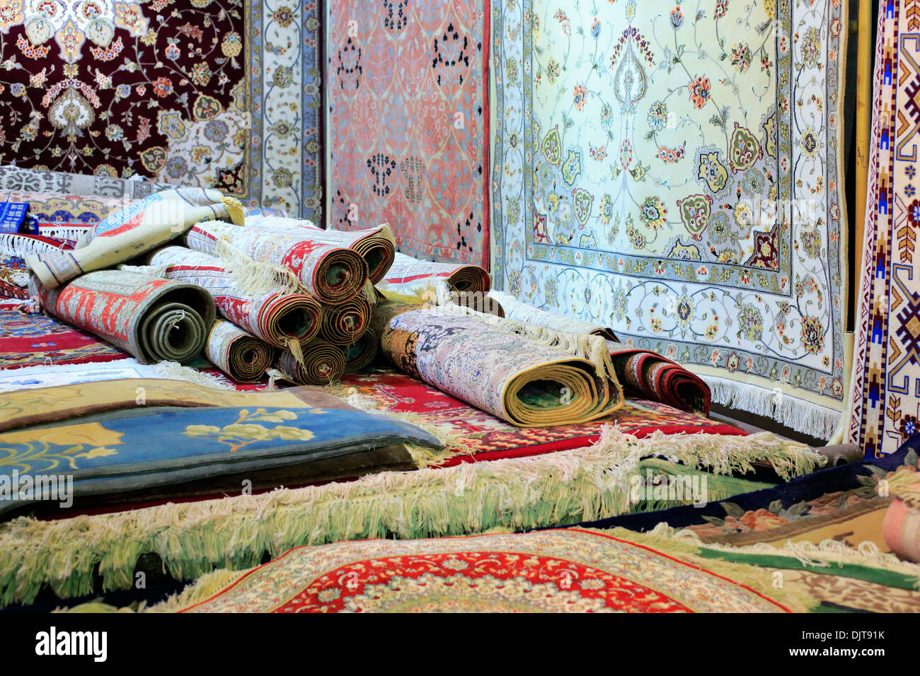 Carpet shop, Hotan, Hotan Prefecture, Xinjiang Uyghur Autonomous Region ...