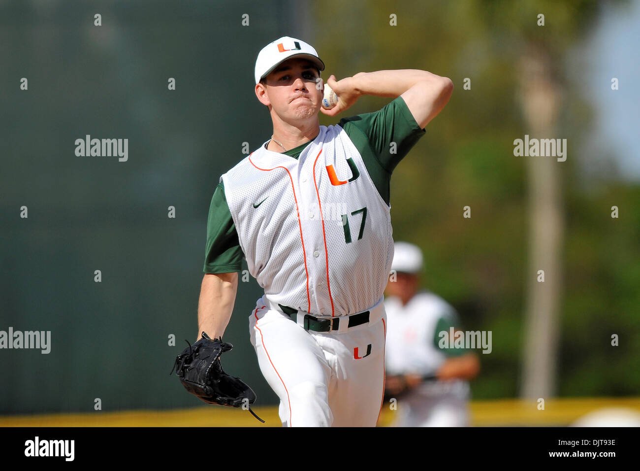 University of Miami pitcher Eric Erickson .The 5th ranked Florida ...