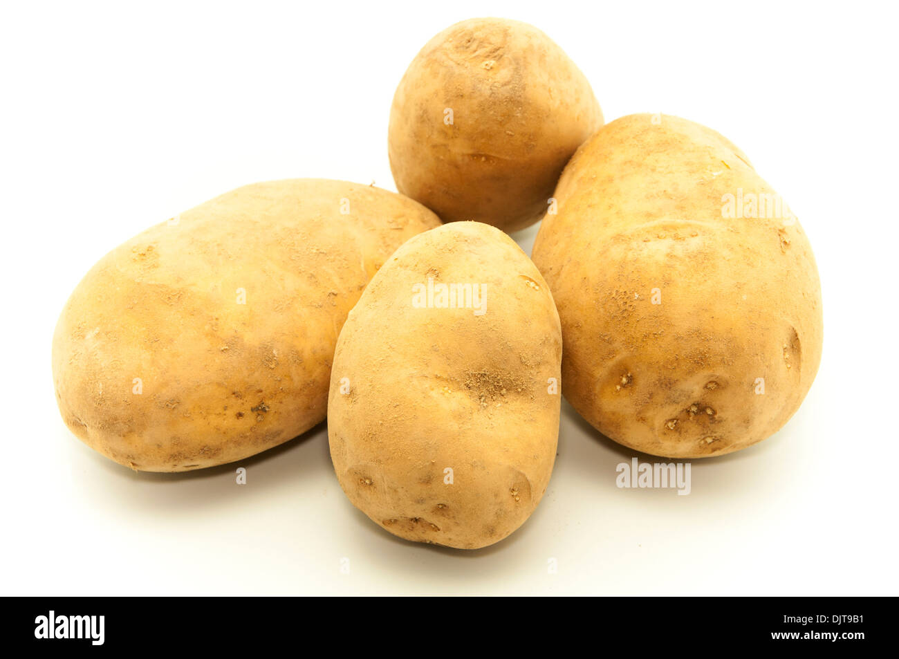 potatoes on a white background Stock Photo - Alamy