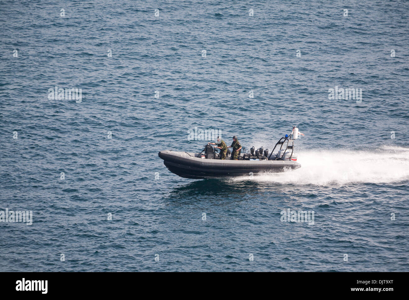 High speed military patrol craft Gibraltar harbour Stock Photo - Alamy