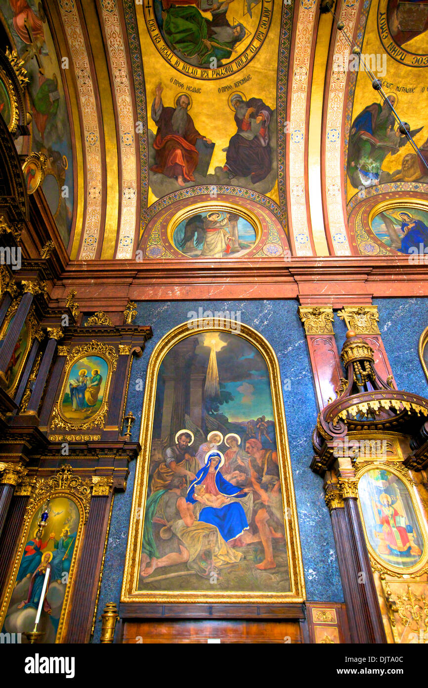 Interior of Holy Trinity Greek Orthodox Church, Vienna, Austria ...