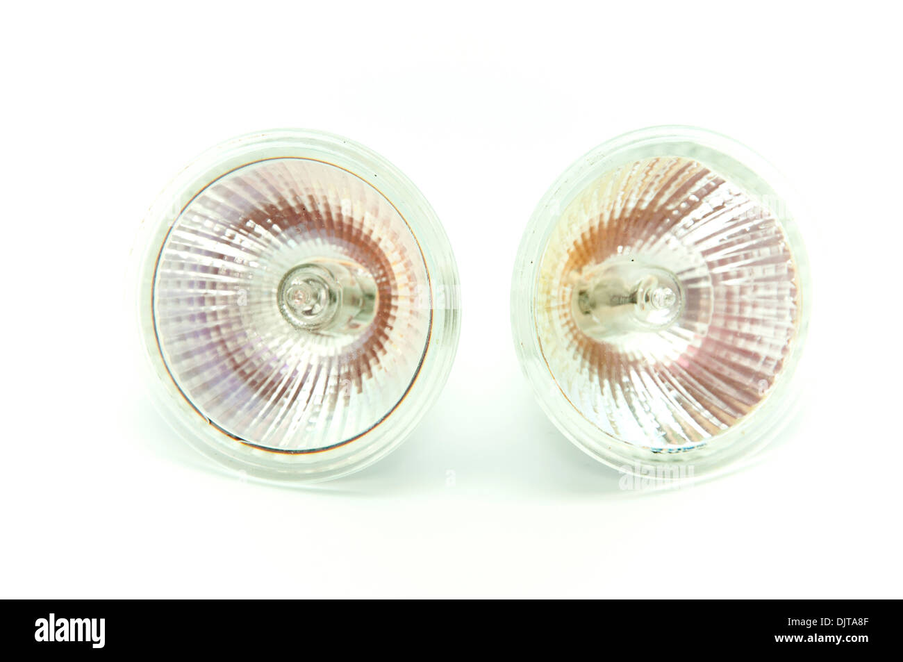 halogen bulbs on a white background Stock Photo - Alamy