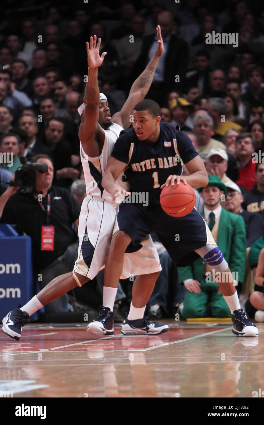 Notre Dame forward Tyrone Nash #1 looks for the pass. Notre Dame ...