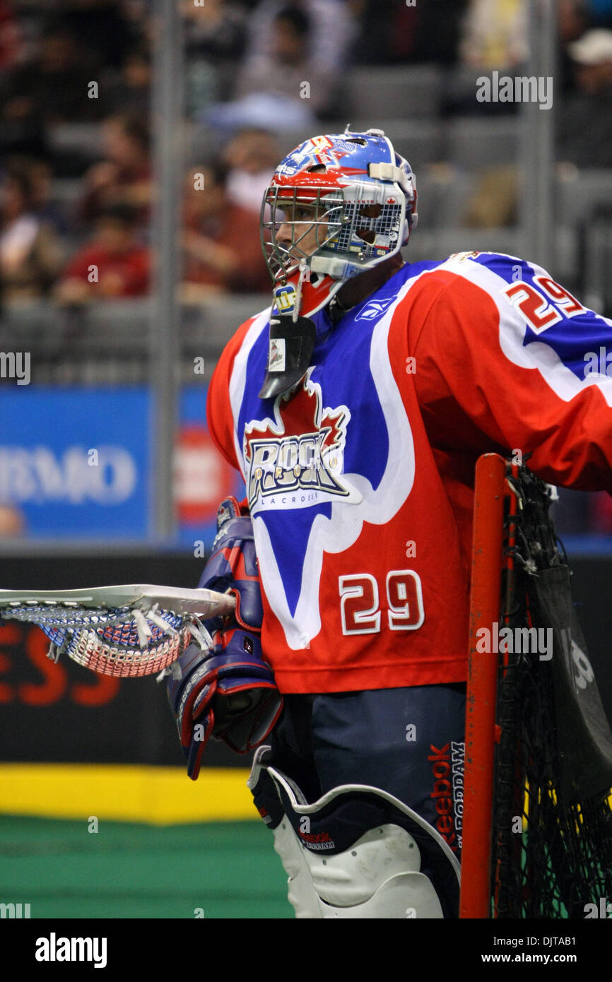 Toronto Rock goalie Bob Watson (29) in game action against the Buffalo ...