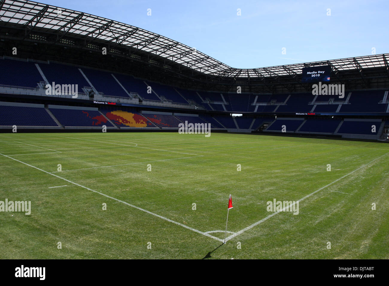 Field view of Red Bull Arena. Media Day at Red Bull Arena, Harrison, NJ ...