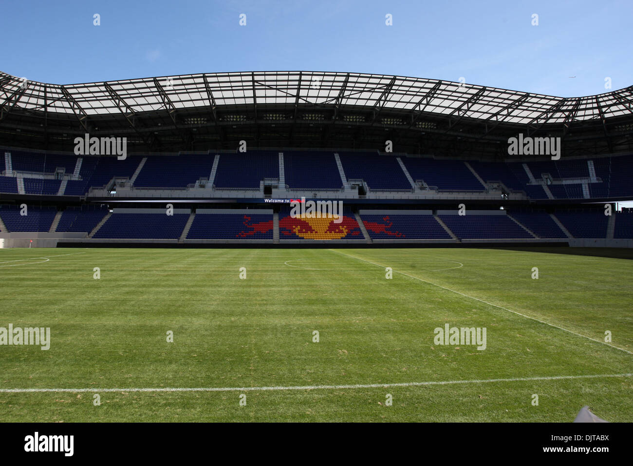 Field view of Red Bull Arena. Media Day at Red Bull Arena, Harrison, NJ ...