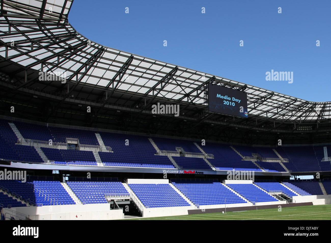 Roof detail of Red Bull Arena. Media Day at Red Bull Arena, Harrison ...