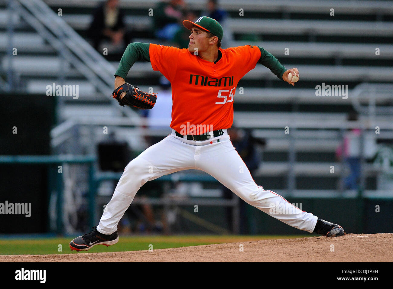 University of Miami pitcher Steven Ewing. Fordham University Rams ...