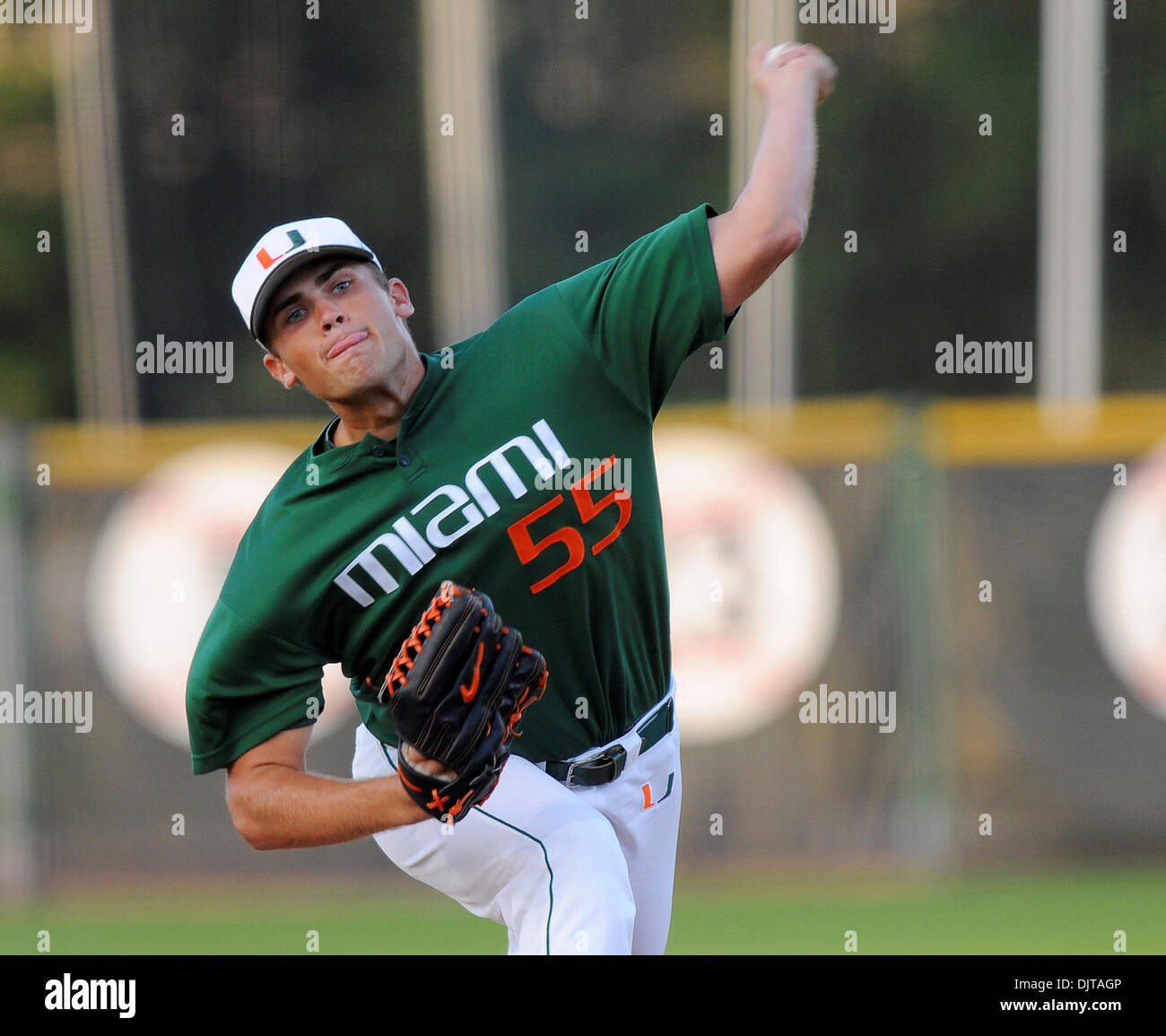 Miami Hurricanes reliever Steven Ewing. The Central Florida Knights ...