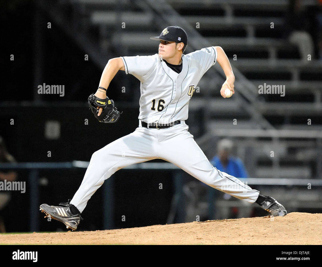Central Florida Knights relief pitcher Brian Adkins. The Central ...