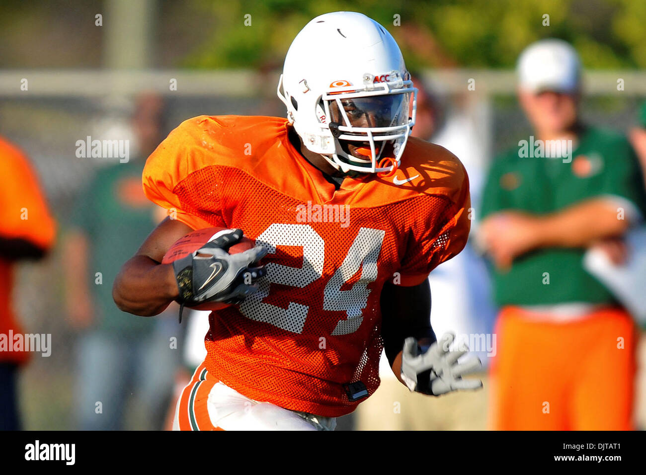 Miami Hurricanes Spring football scrimmage at Traz Powell Stadium in ...