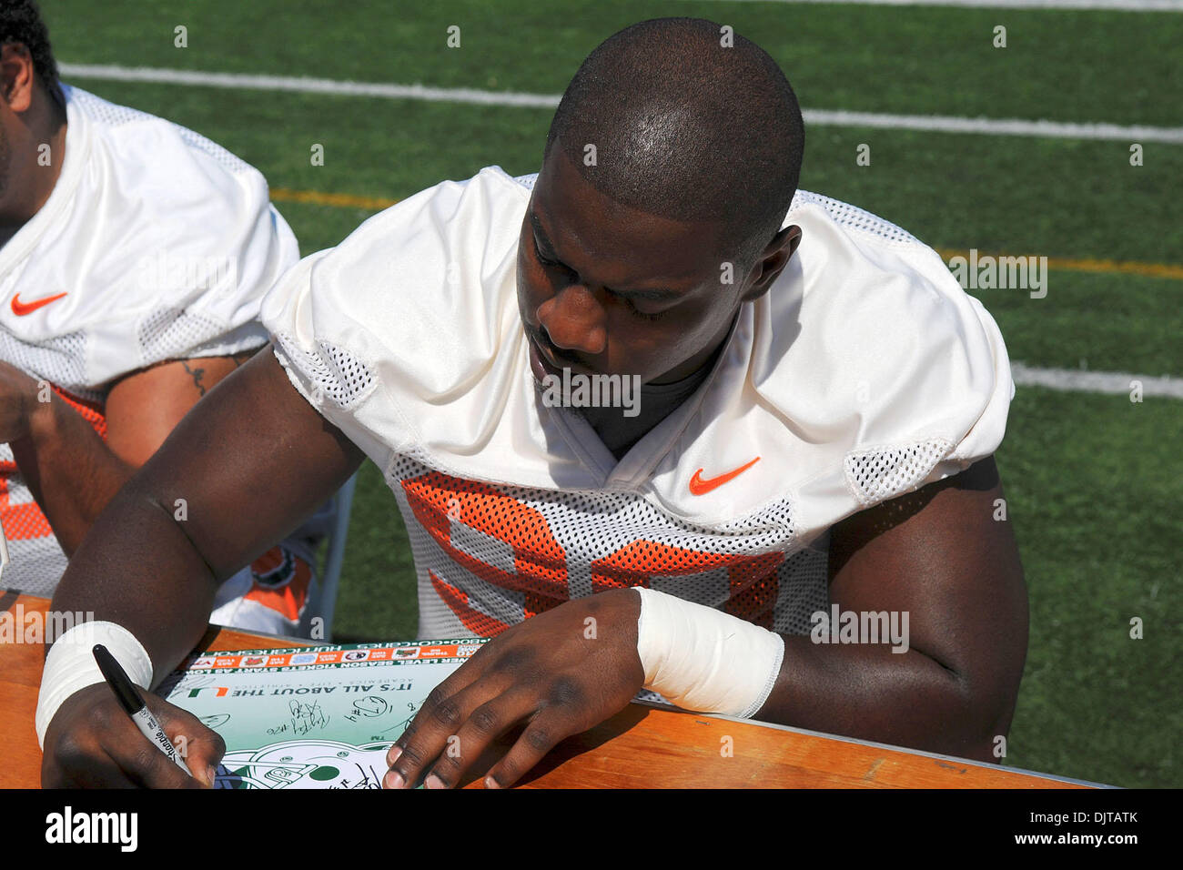 Miami Hurricanes Spring football scrimmage at Traz Powell Stadium in ...