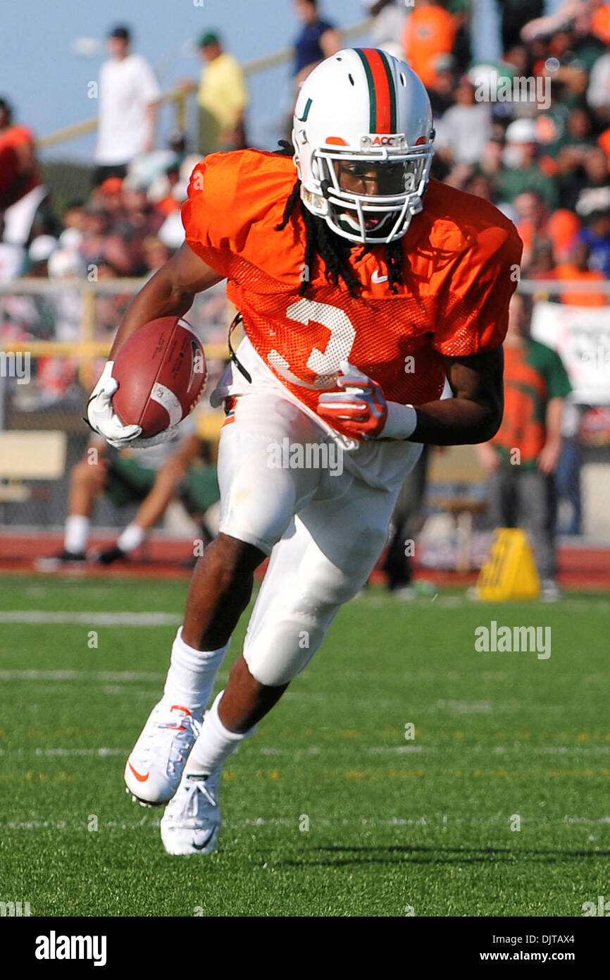 Miami Hurricanes Spring football scrimmage at Traz Powell Stadium in ...