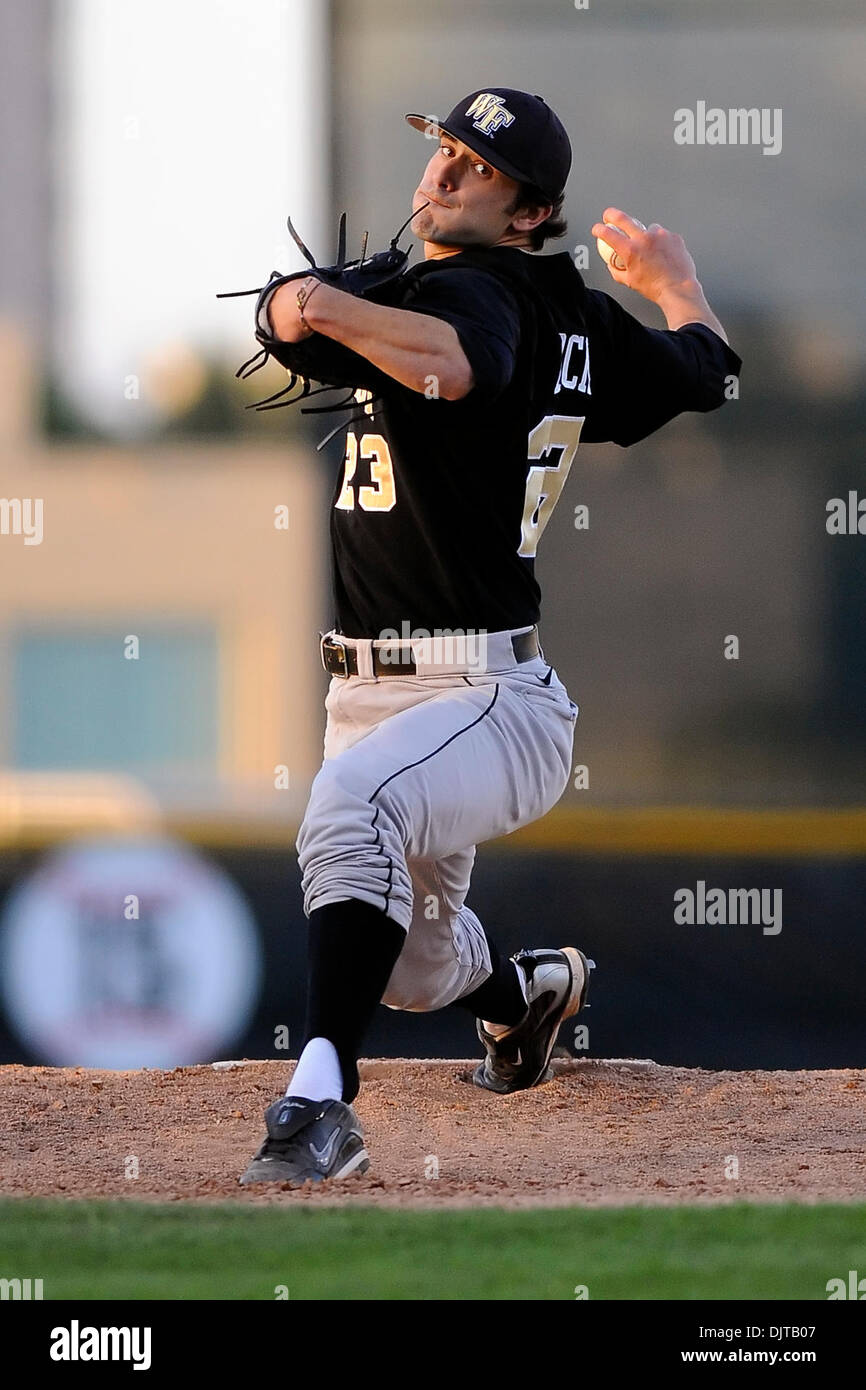 Wake Forest Demon Deacons starting pitcher Michael Dimock..The 15th ...