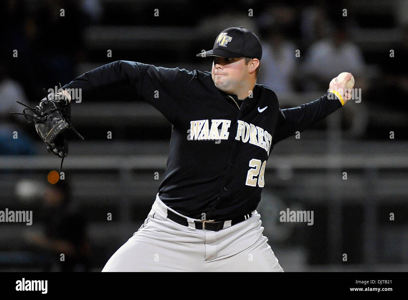 Wake Forest Demon Deacons pitcher Zach White..The 15th ranked Miami ...