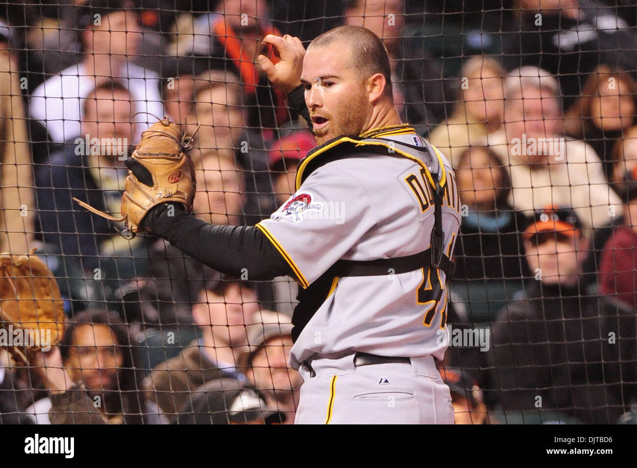 San Francisco, CA: Pittsburgh Pirates catcher Ryan Doumit (41 ...