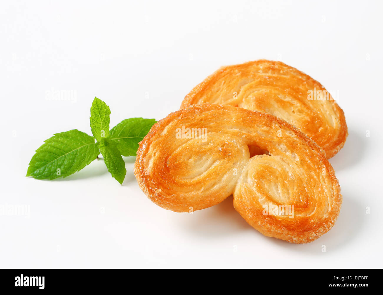 Elephant ear cookies coated with sugar Stock Photo - Alamy