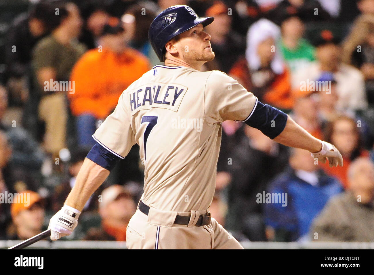 San Francisco, CA: San Diego Padres' third baseman Chase Headley (7) at ...