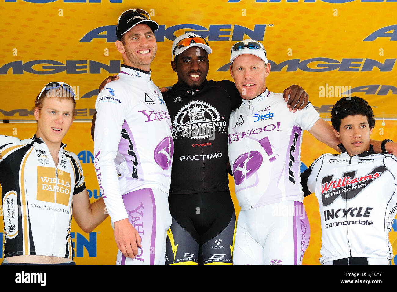 Sacramento, CA: The winning podium from the the Men's Pro 1/2 Criterium ...
