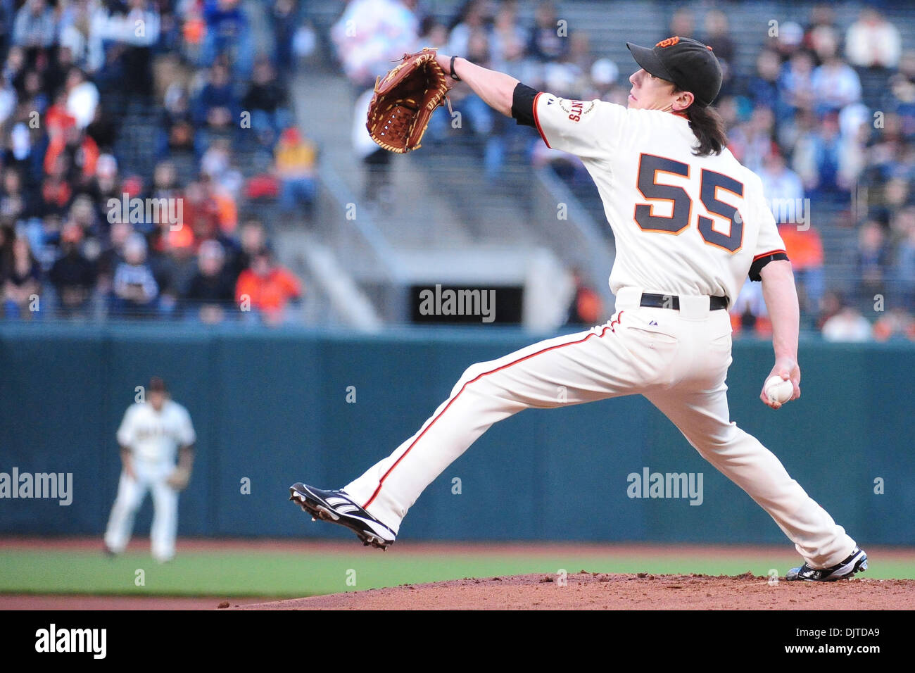 San Francisco, CA: San Francisco Giants pitcher Tim Lincecum (55 ...