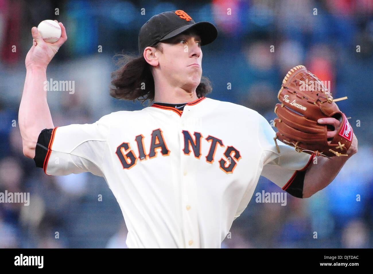 San Francisco, CA: San Francisco Giants pitcher Tim Lincecum (55 ...
