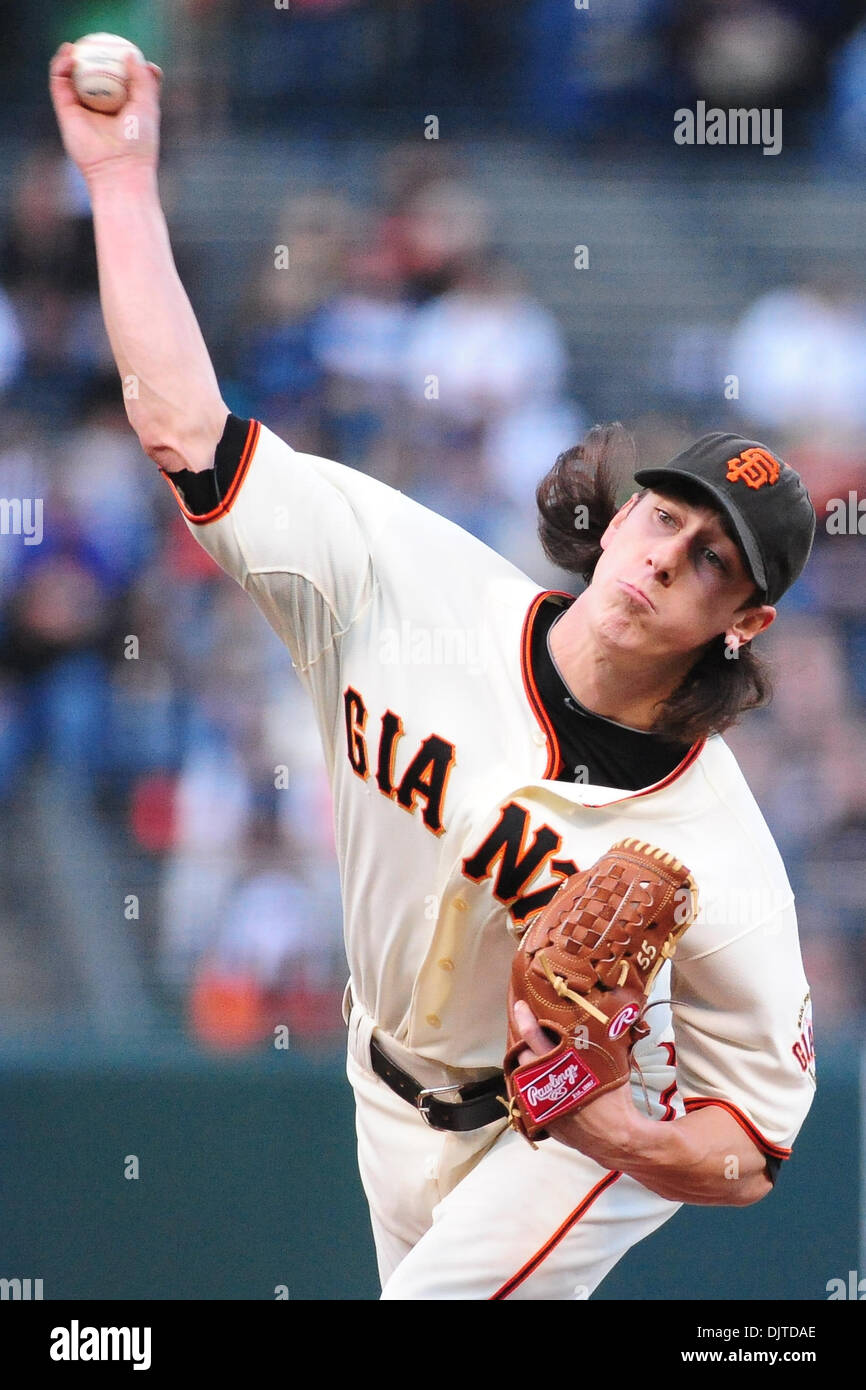 San Francisco, CA: San Francisco Giants pitcher Tim Lincecum (55 ...