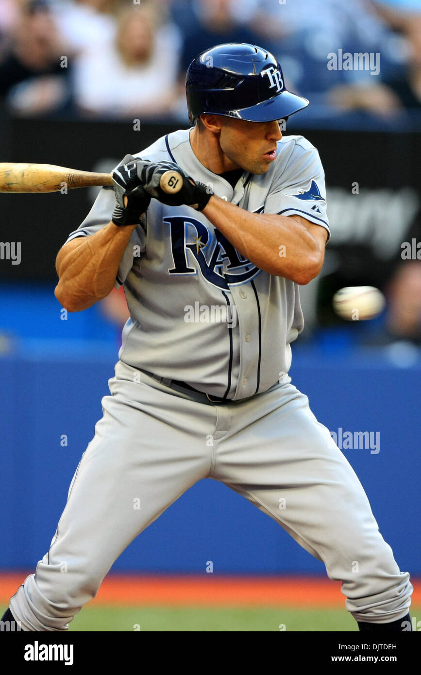 Tampa Bay Rays designated hitter Hank Blalock (9) bats against the ...