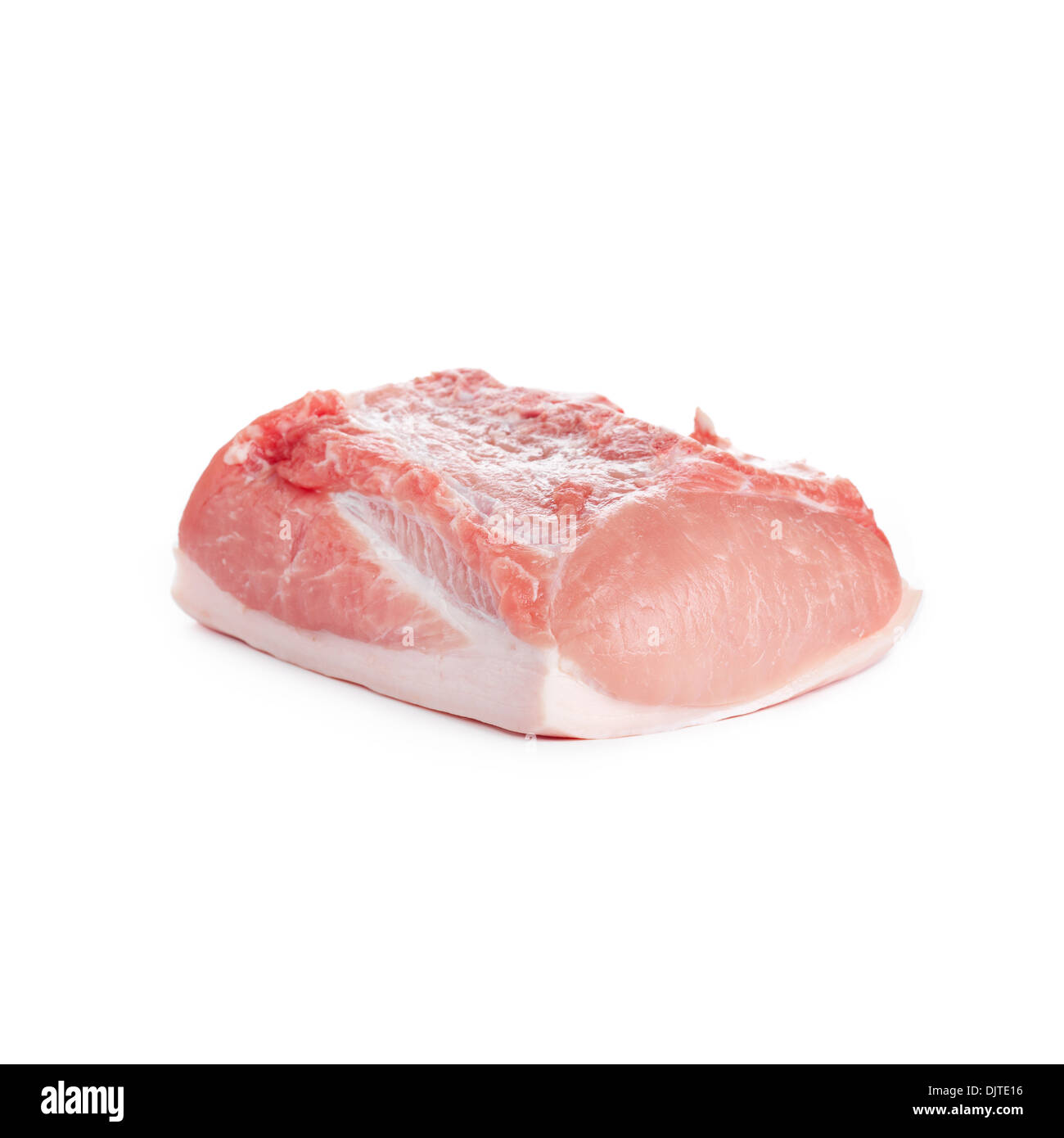 Raw pork, isolated on white background Stock Photo - Alamy