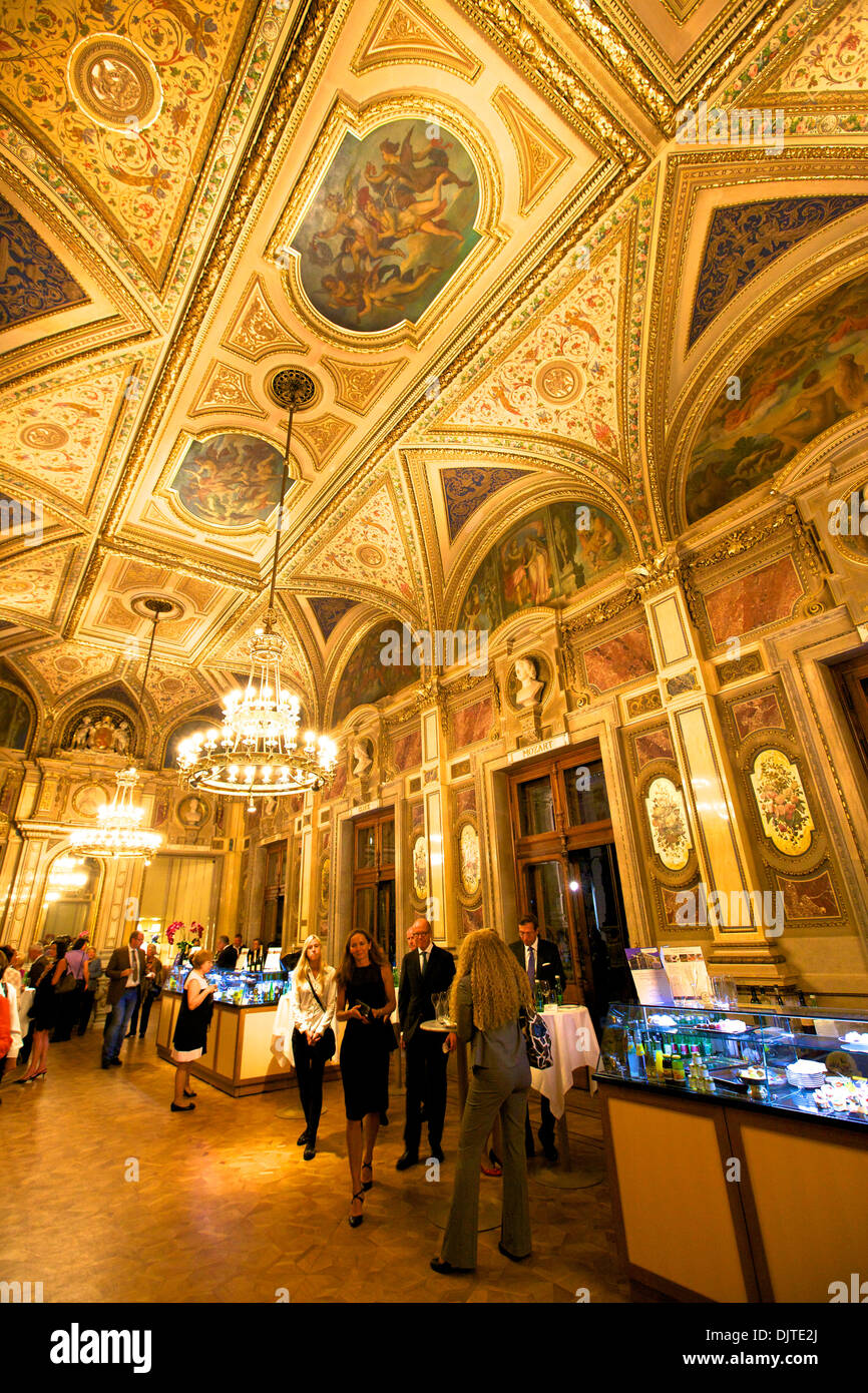 Interior of Vienna State Opera House, Vienna, Austria, Central Europe ...