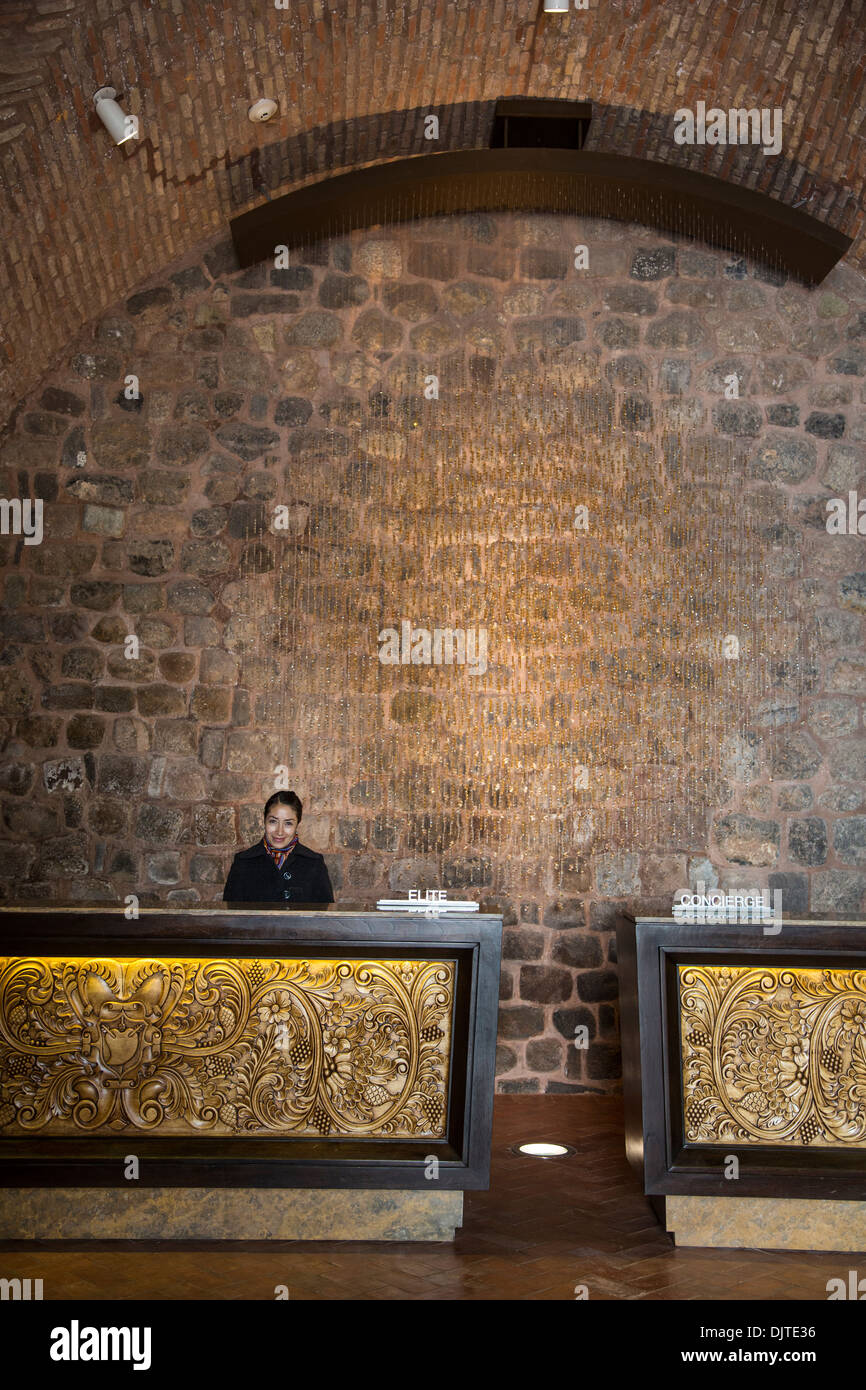 Front Desk at the Marriott Hotel, Cuzco, Peru Stock Photo - Alamy
