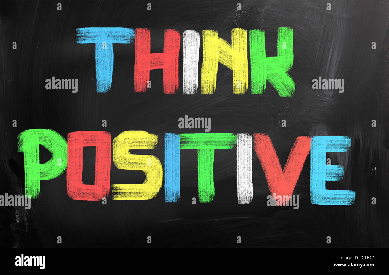 Think Positive Concept Stock Photo - Alamy