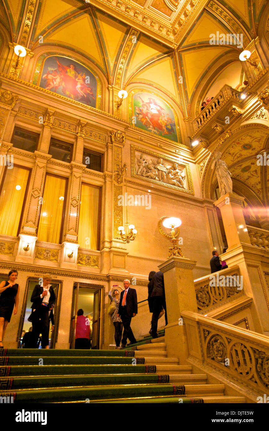 Grand Staircase, Vienna State Opera House, Vienna, Austria, Central ...