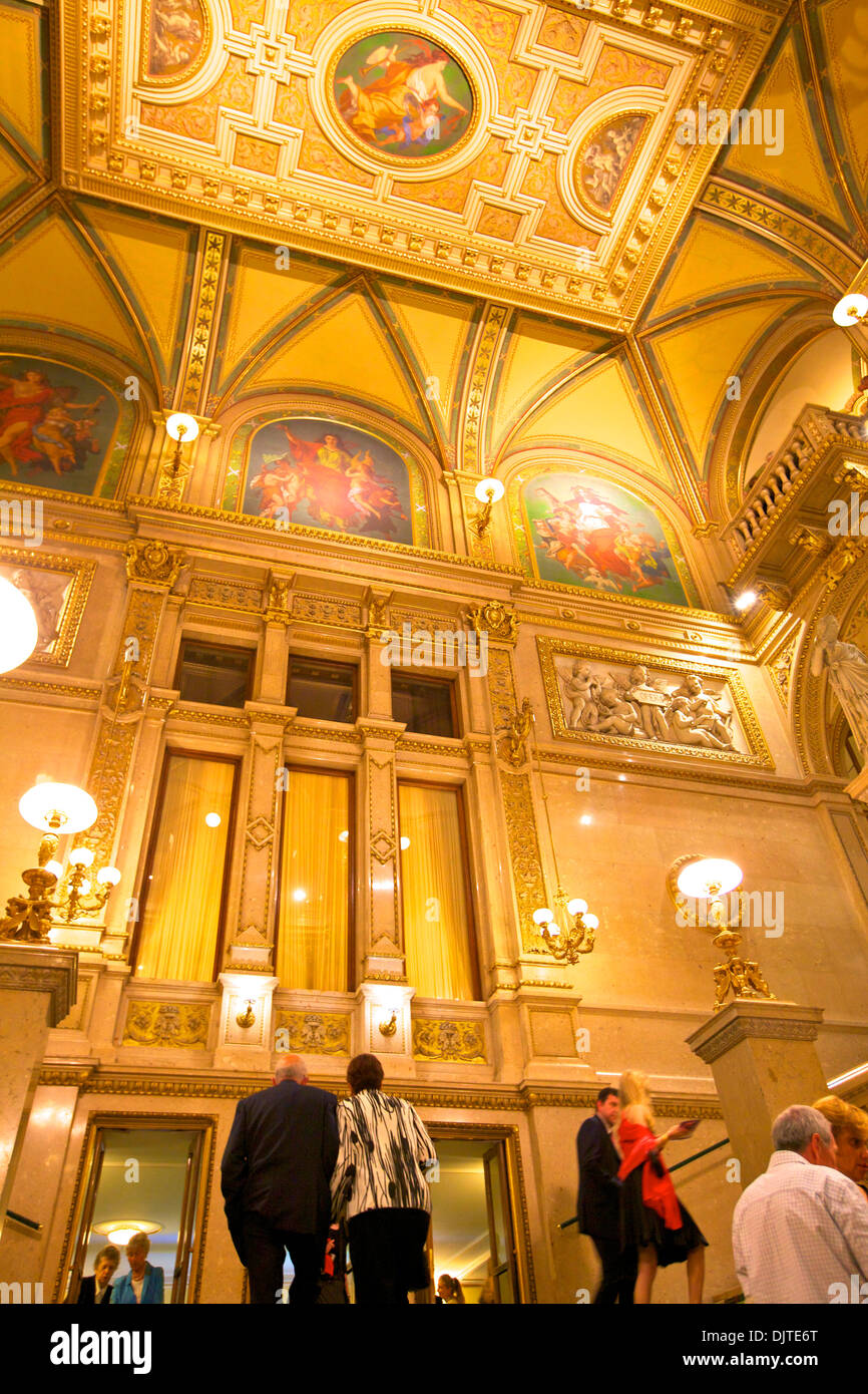 Grand Staircase, Vienna State Opera House, Vienna, Austria, Central ...