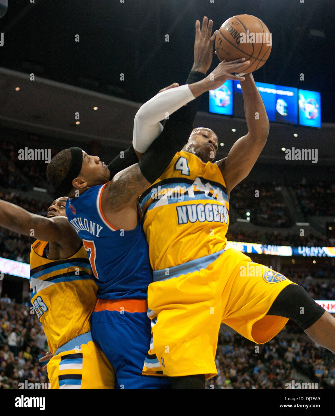 Denver nuggets carmelo anthony during hi-res stock photography and ...