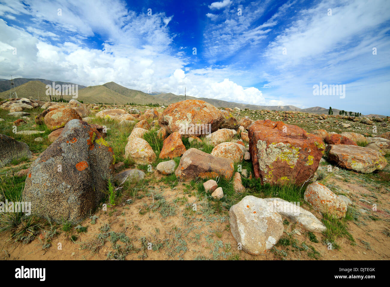 Cholpon Ata petroglyphs, Issyk Kul oblast, Kyrgyzstan Stock Photo - Alamy