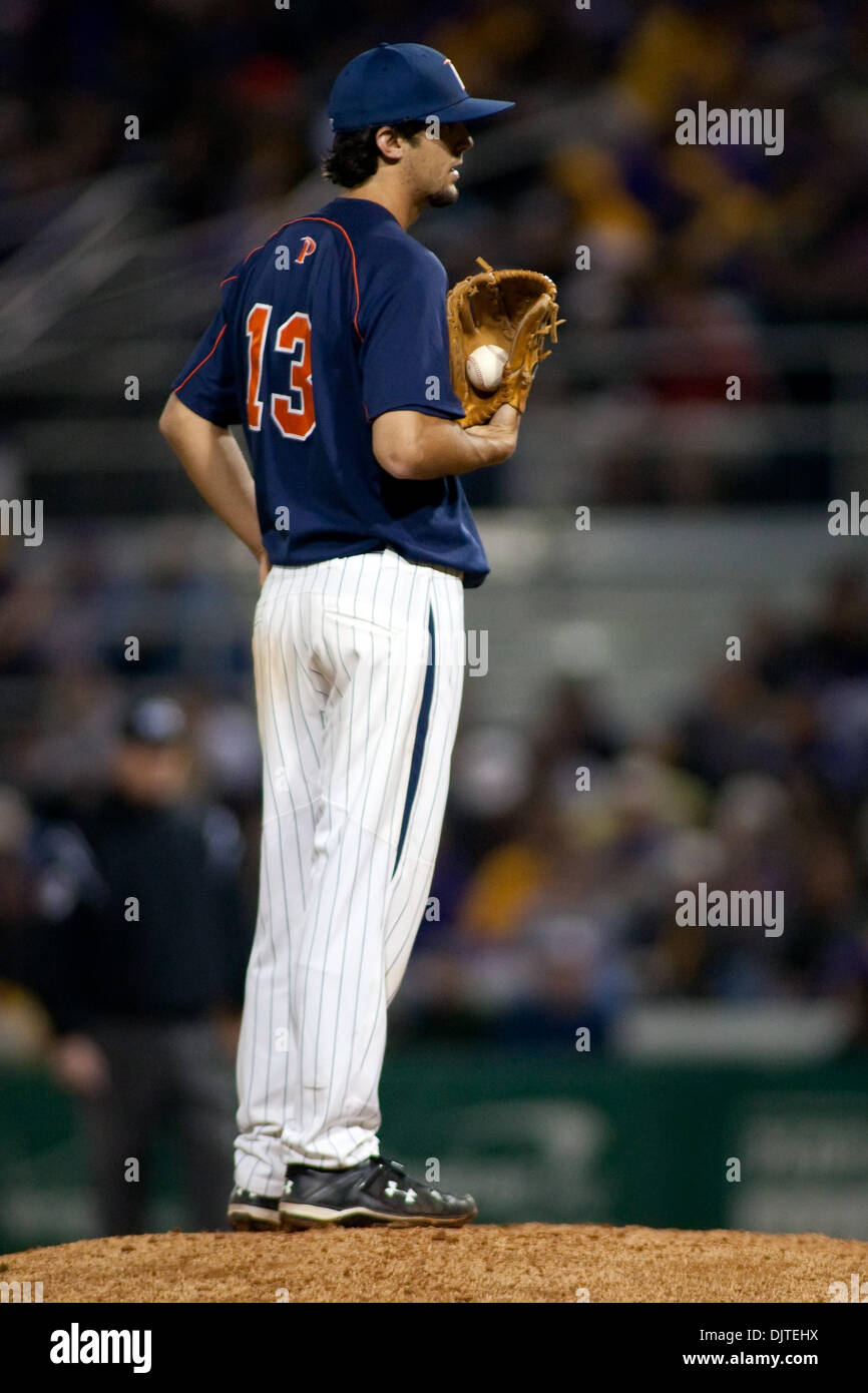 Pepperdine at LSU, Pepperdine University pitcher Matt Bywater throws a ...