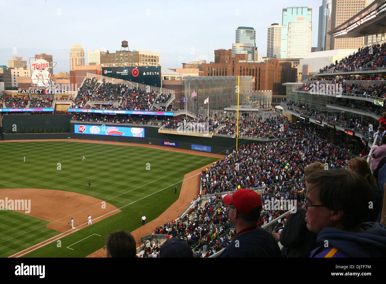 Minnesota Twins' Target Field looking out towards right field during ...
