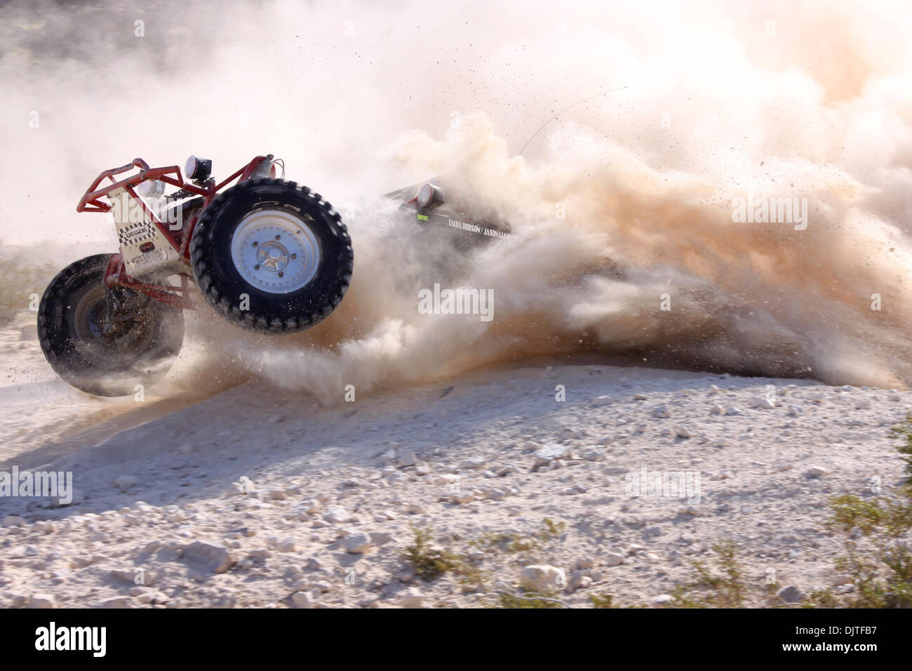 March 27, 2010 The Class 12 buggy of Talya Dodson (#1211) emerges from ...