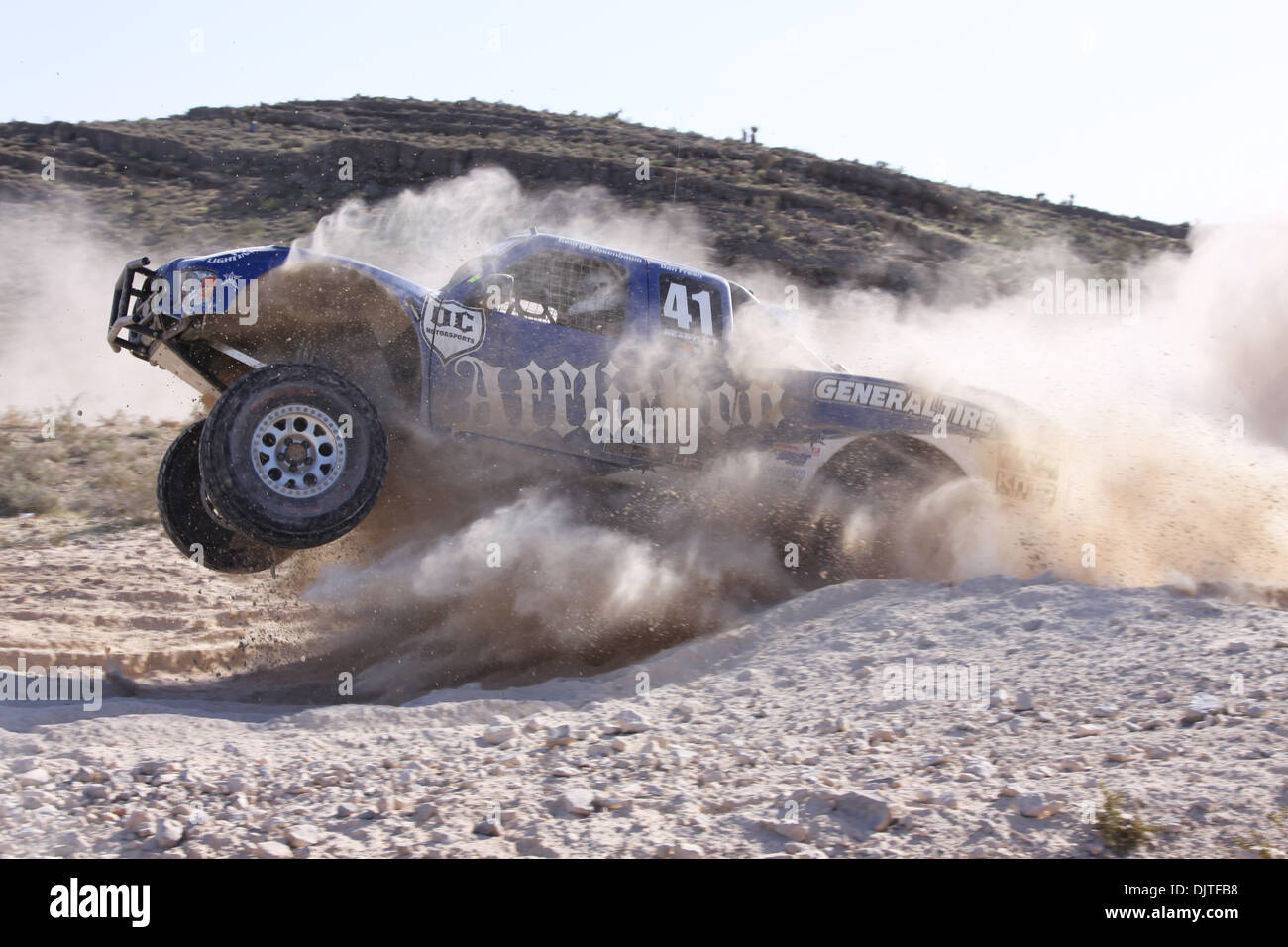 March 27, 2010 The Trophy Truck of George Rosenbaum (#41) leaves an ...