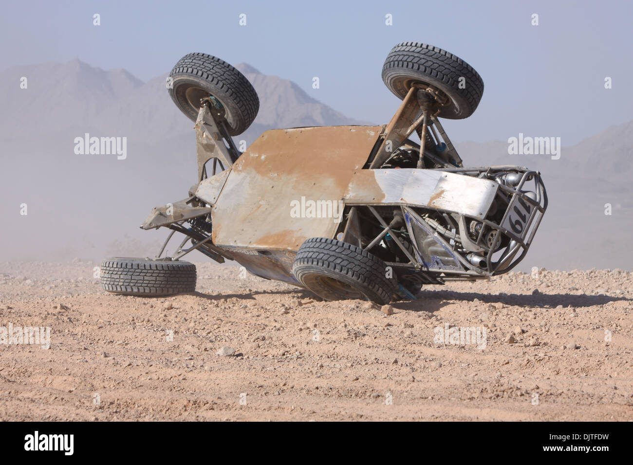 March 27, 2010 Byron Ashley (#119) lands his class 1 buggy hard from a ...